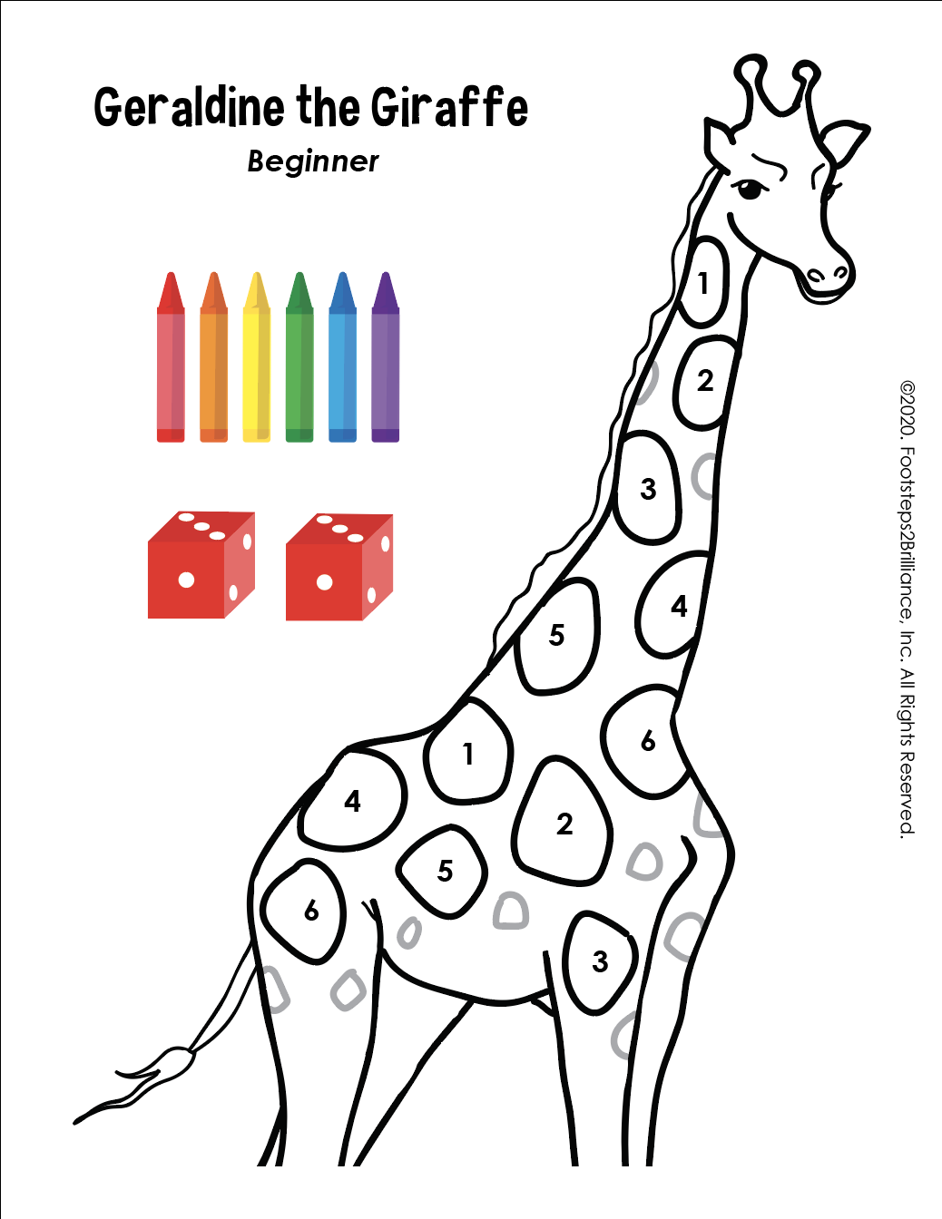 Family Friday: Geraldine the Giraffe Interactive Counting Activity ...