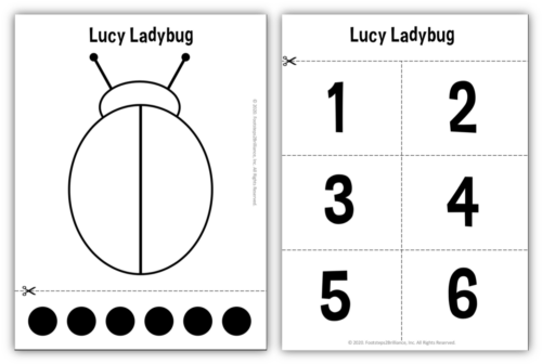 Family Friday: Lucy the Ladybug Counting Skills Game - Footsteps2Brilliance